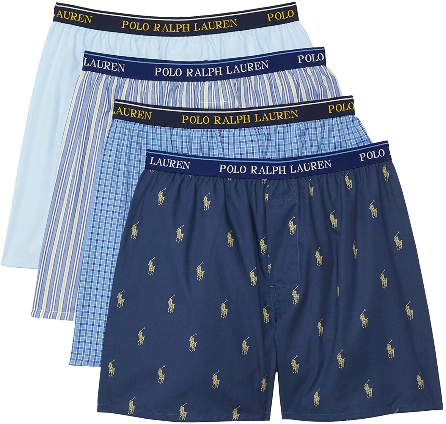 Polo Ralph Lauren Boy's P4 Woven Boxers - Walmart.com