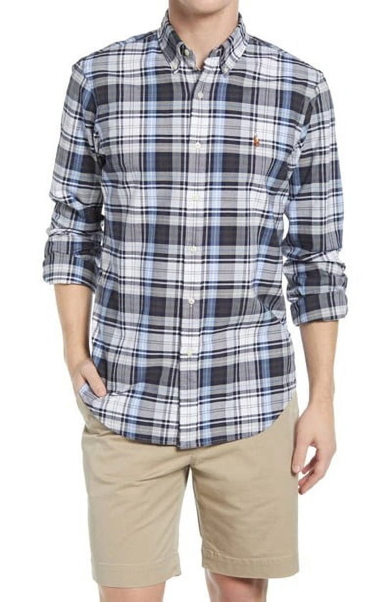 Polo Ralph Lauren Classic Fit Plaid Oxford Shirt, Men's XS - Walmart.com