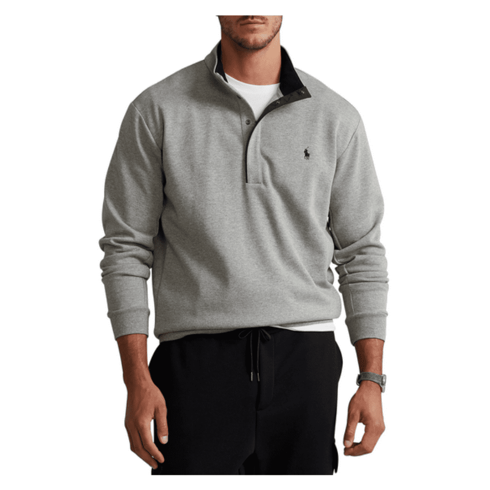 Polo Ralph Lauren Double-Knit Tech Mockneck Pullover GRAY HTR 2XB - Walmart.com