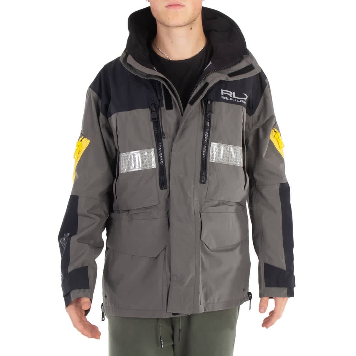 Polo Ralph Lauren Grey RLX Water Repellent Hooded Jacket, Size Large ...