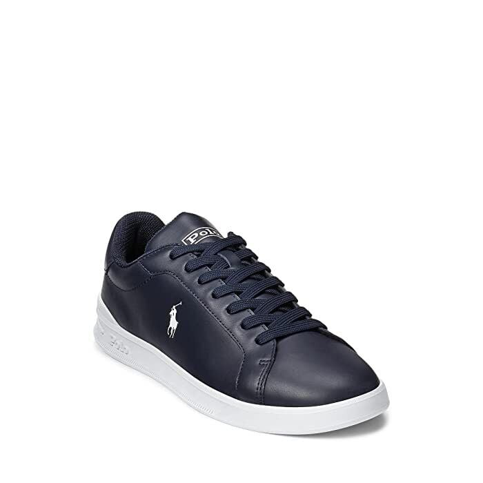 Polo Ralph Lauren Heritage Court II Sneakers Men's Navy White Leather ...