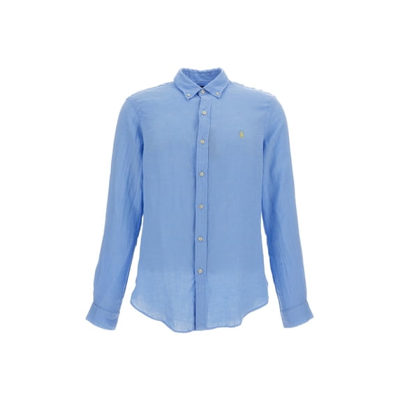 Polo Ralph Lauren Light Blue Linen Button-Down Shirt (Men's) - Walmart.com