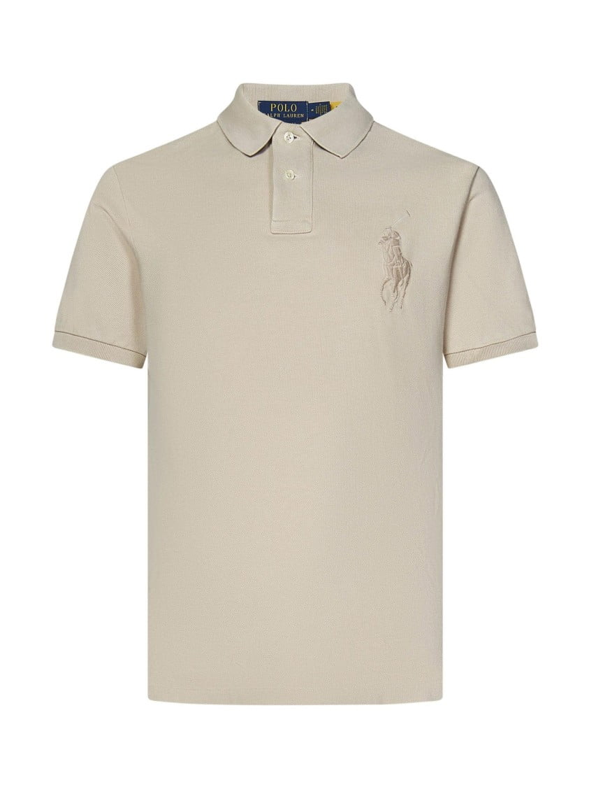 Polo Ralph Lauren Light Grey Custom Slim-Fit Polo Shirt (Men's ...
