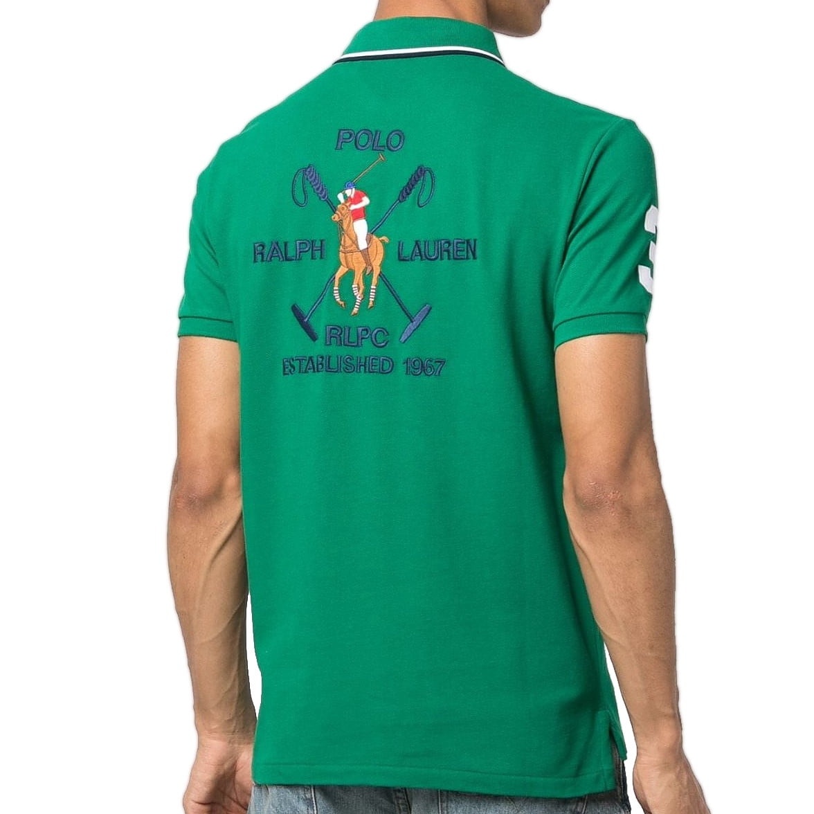 Polo Ralph Lauren Men's Classic Fit Large Crest Mesh Polo Polo Ralph Lauren Men's Classic Fit Large Crest Mesh Polo