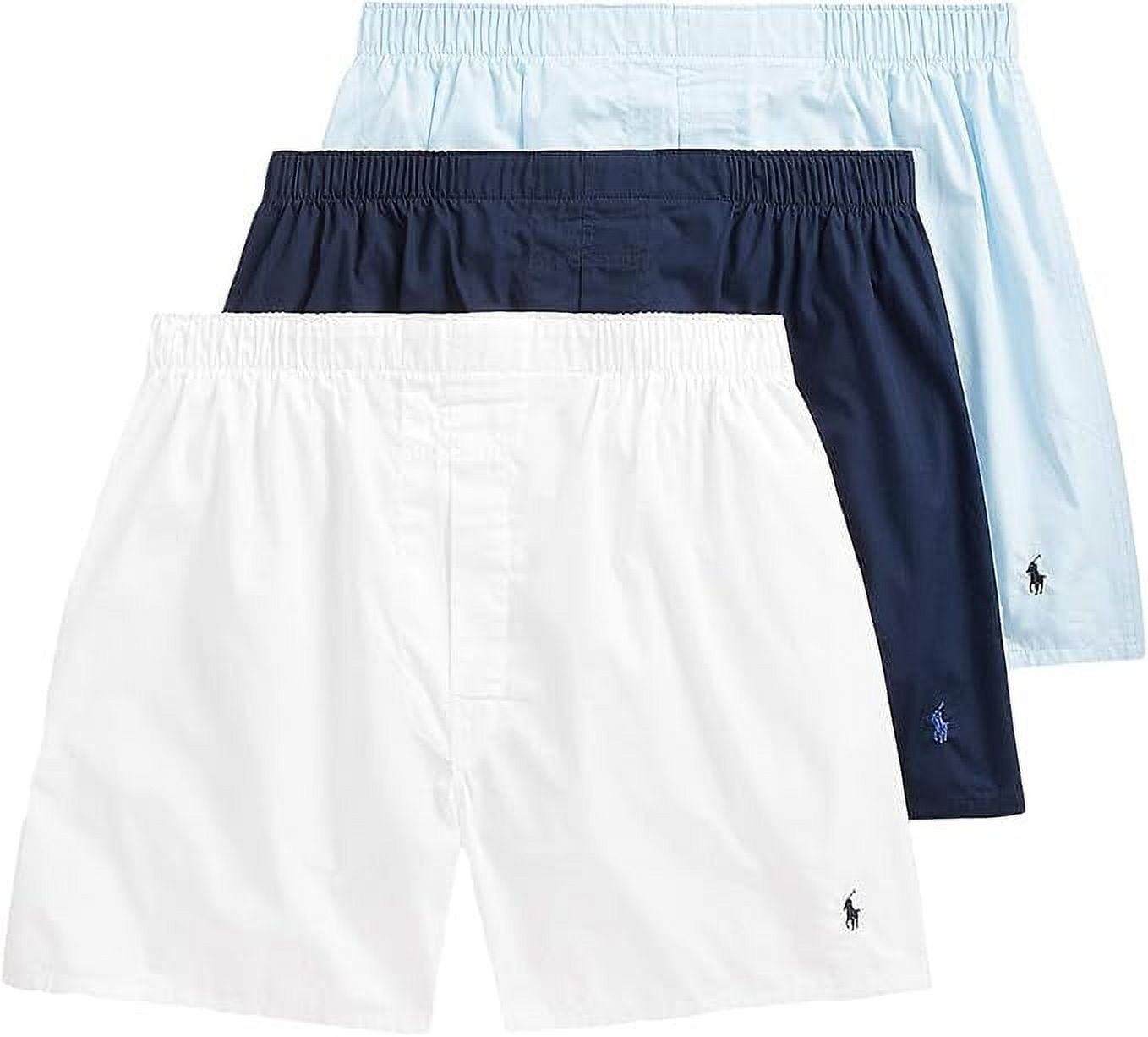 Polo Ralph Lauren Men's Classic Fit Woven Cotton Boxers (3 Pack ...
