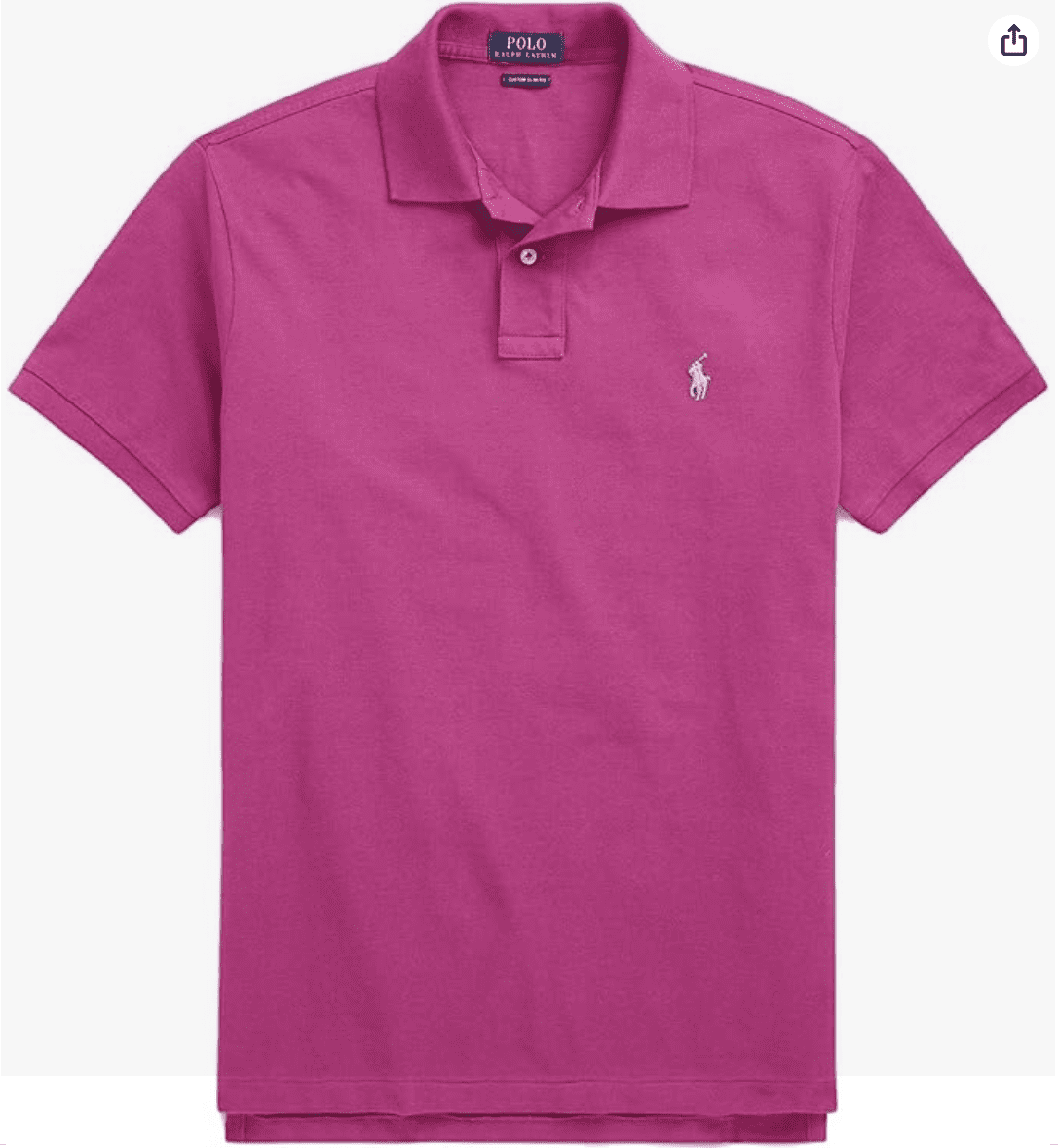 Polo Ralph Lauren Men's Custom Slim Fit Mesh Polo - Royal Magenta ...