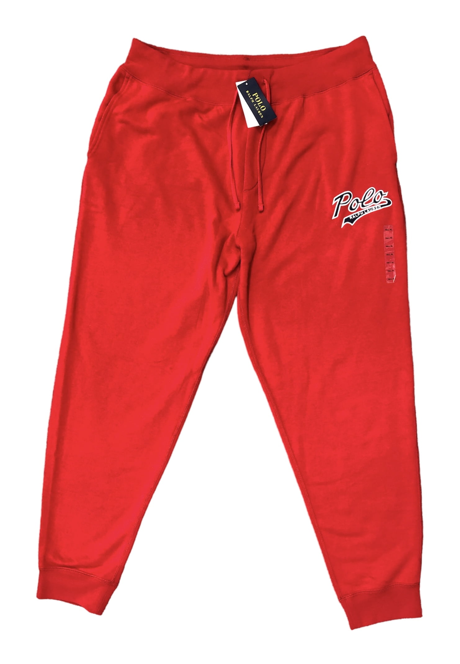 Polo Ralph Lauren Men's Red Cursive Logo Sweatpants, XLT - Walmart.com