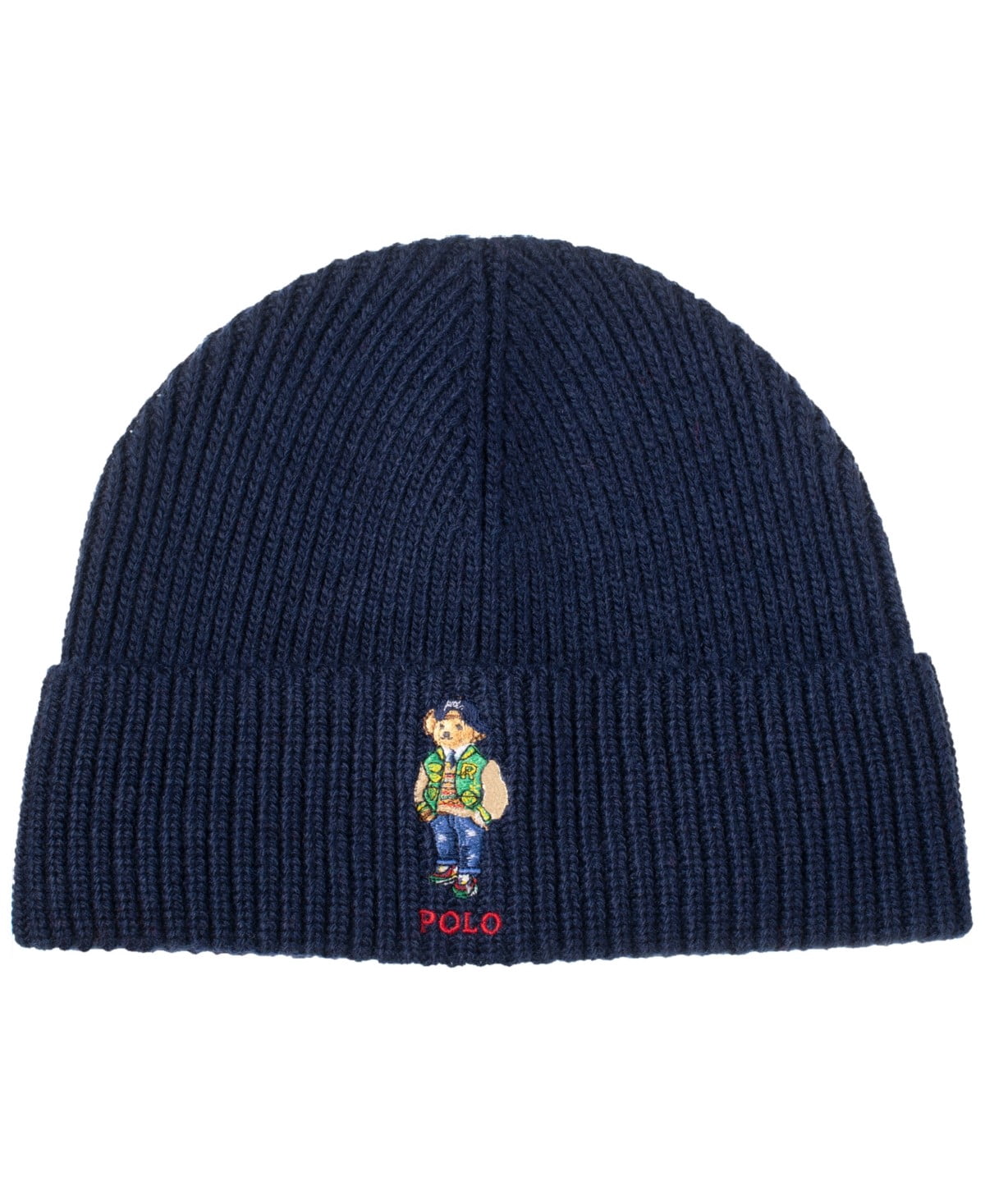 Polo Ralph Lauren Men's Signature Varsity Bear Beanie - Newport Navy ...
