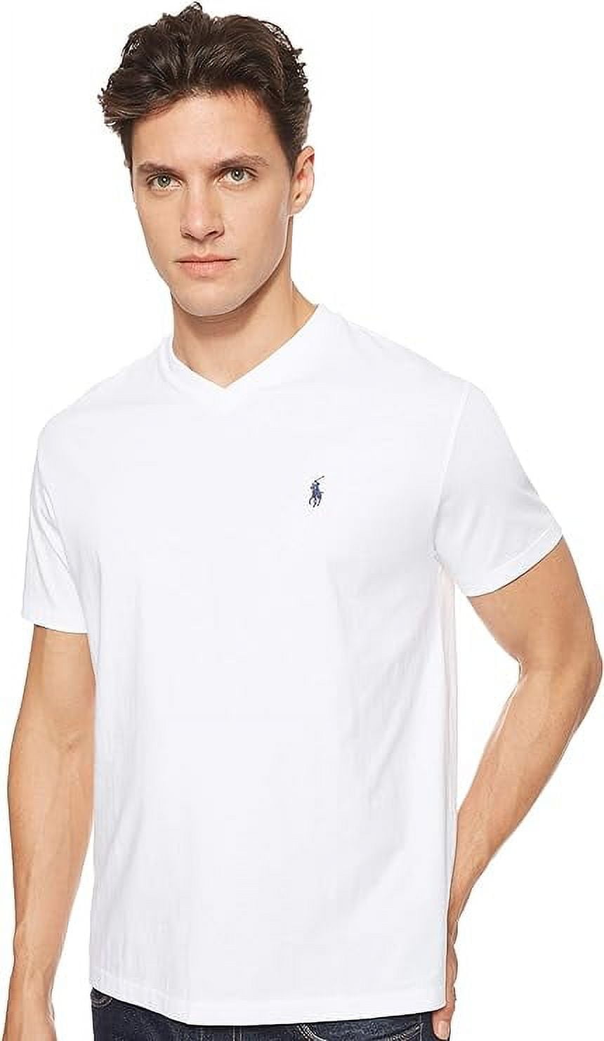 Polo Ralph Lauren Men's Standard Fit V-Neck T-Shirt - Classic Cotton ...
