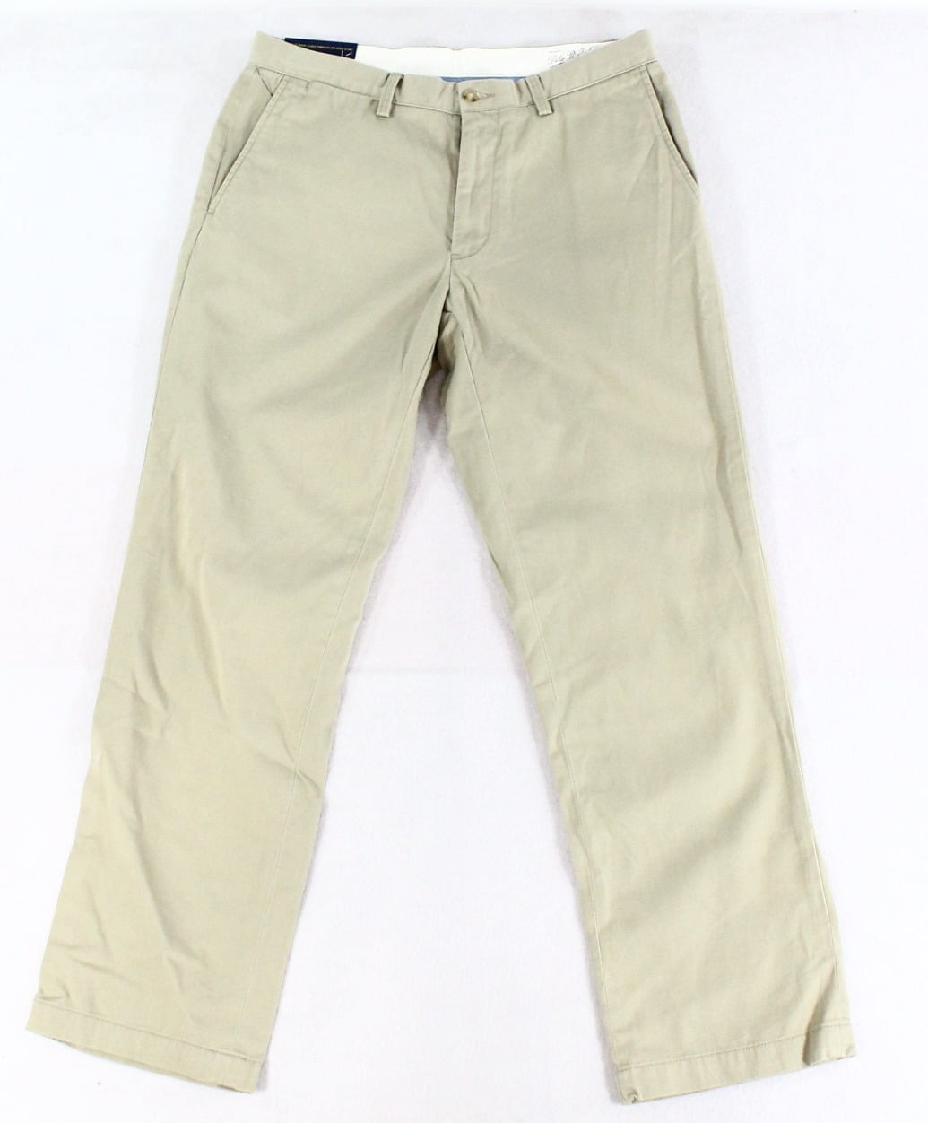 RALPH LAUREN Men's Classic Fit Flat Front Chino Pants Hudson Tan [32x30] - Walmart.com