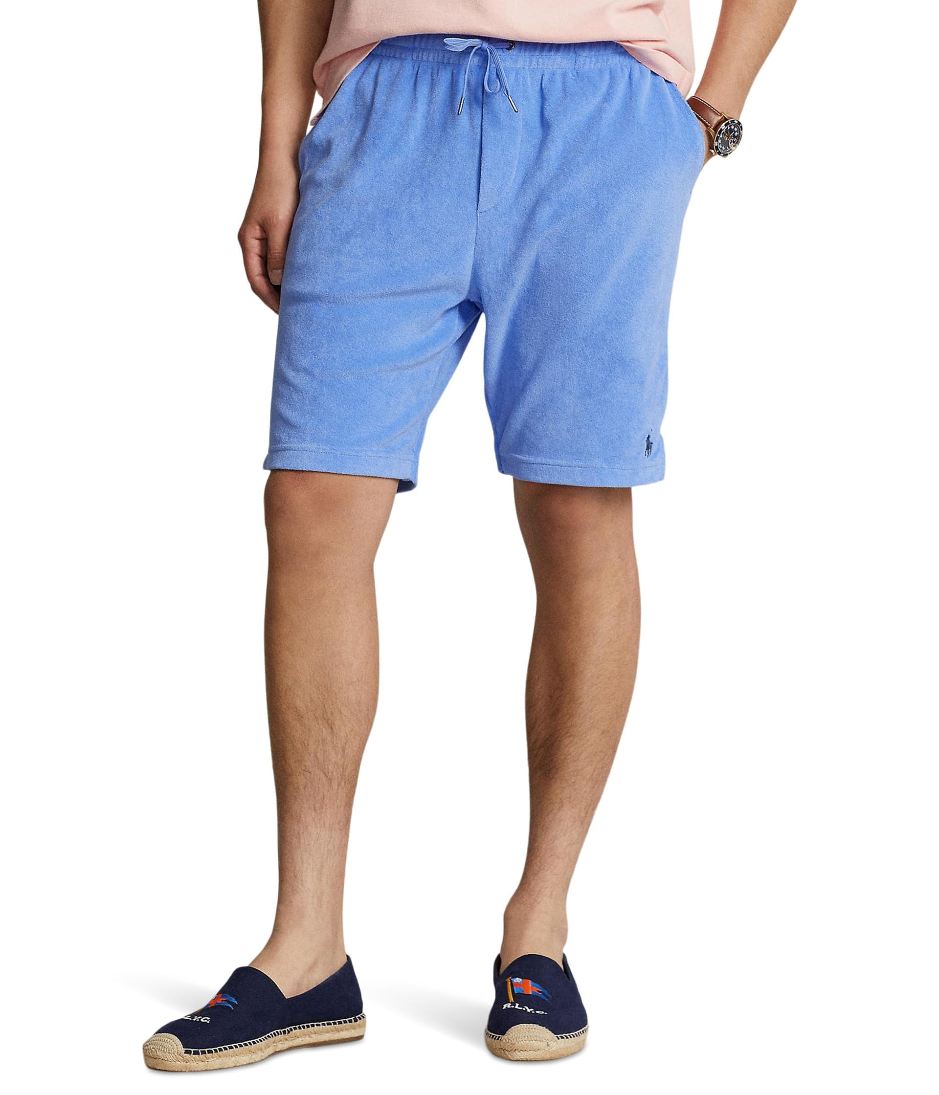 Polo Ralph Lauren Mens 7.5-Inch Terry Drawstring Shorts Harbor Island Blue X-Large 7.5 - Walmart.com