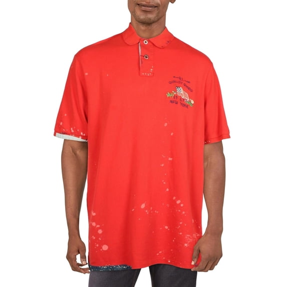 Polo Ralph Lauren Mens Classic Fit Paint Splatter Polo - Walmart.com