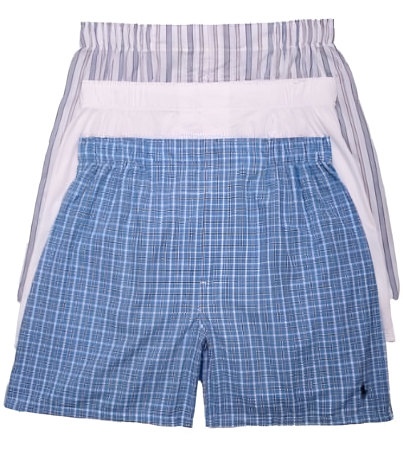 Polo Ralph Lauren Mens Classic Fit Woven Cotton Boxers 3-Pack Style ...