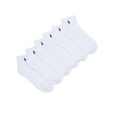 Polo Ralph Lauren Mens Rib Cuff Sport Quarter Socks 6-Pack Style ...