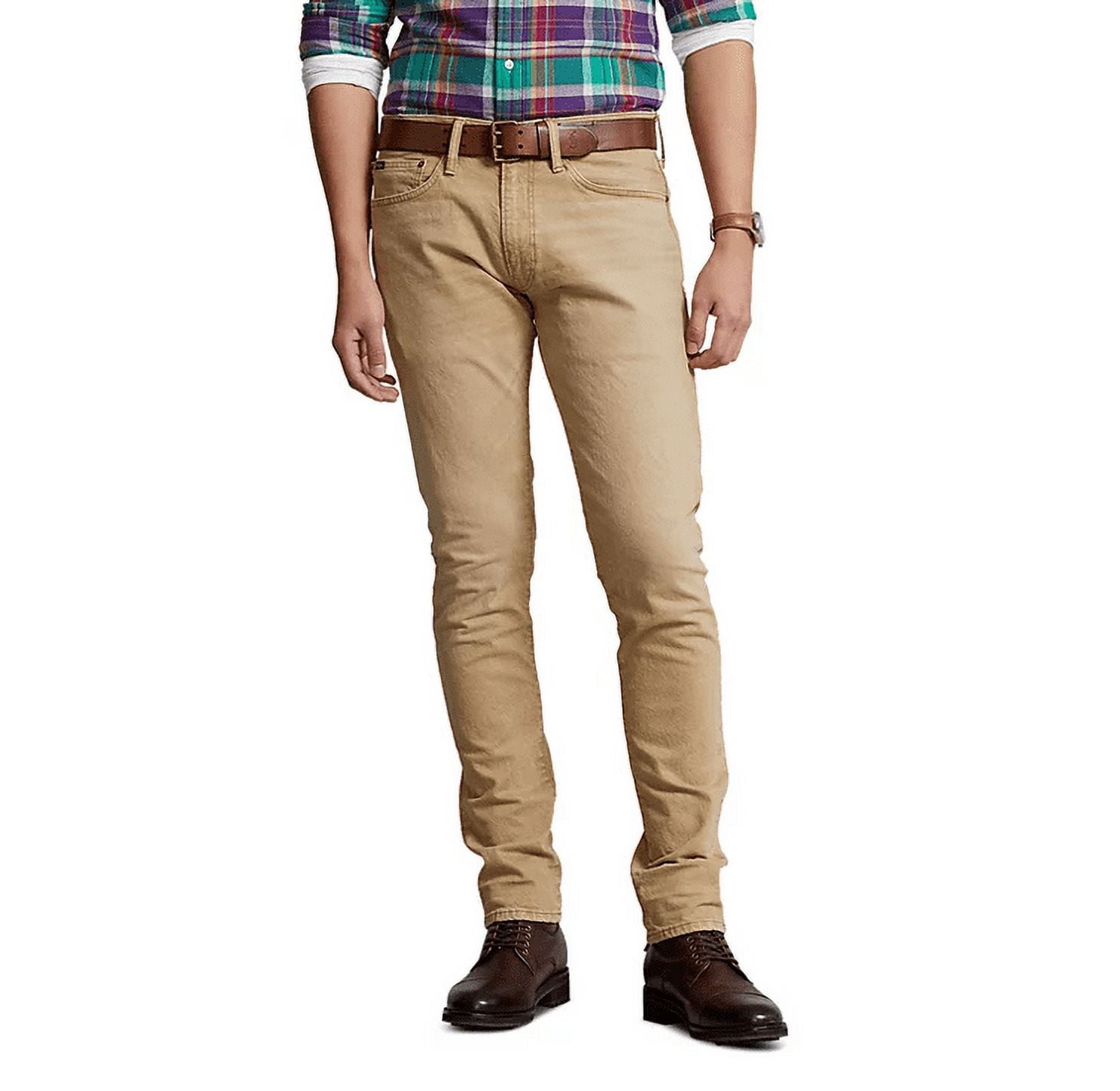 Polo Ralph Lauren Mens Sullivan Slim Stretch Jean Boating Khaki 32 x 32 ...