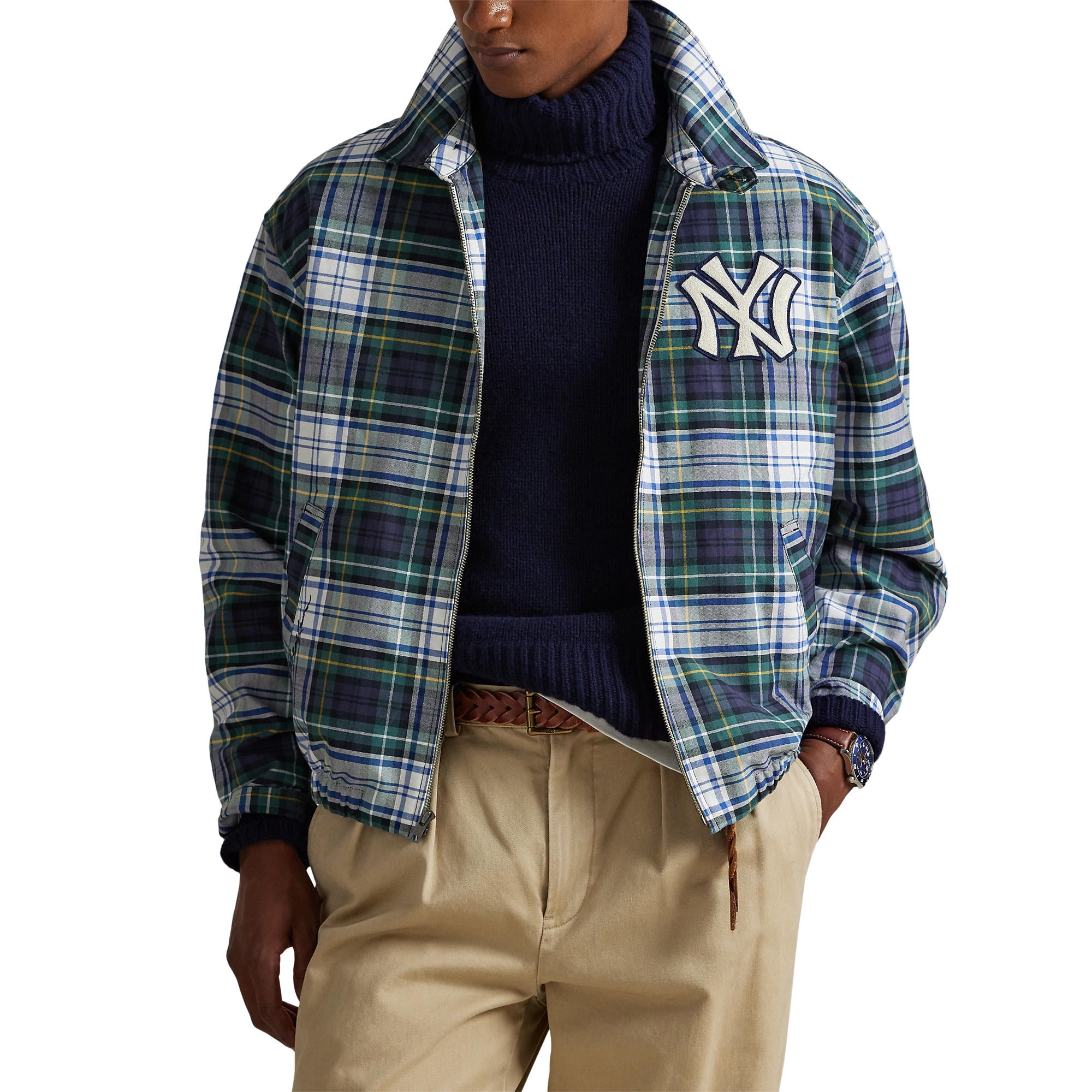 Polo Ralph Lauren Navy Yankees Oxford Jacket - Walmart.com