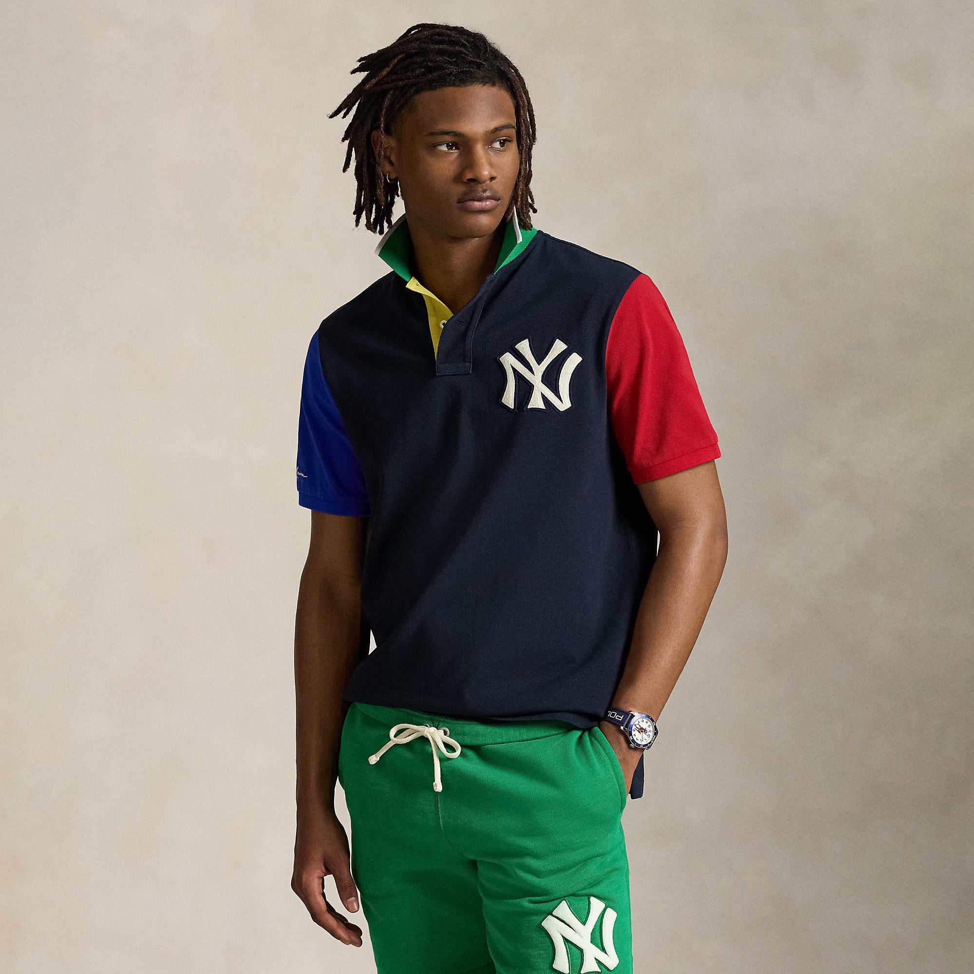 Polo Ralph Lauren Navy Yankees Polo Shirt - Walmart.com