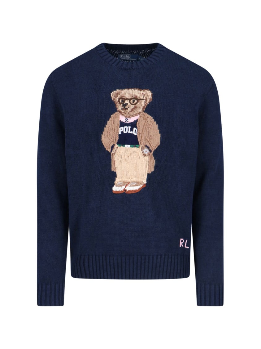 Polo Ralph Lauren "Polo Bear" Sweater – Navy (Men's) - Walmart.com