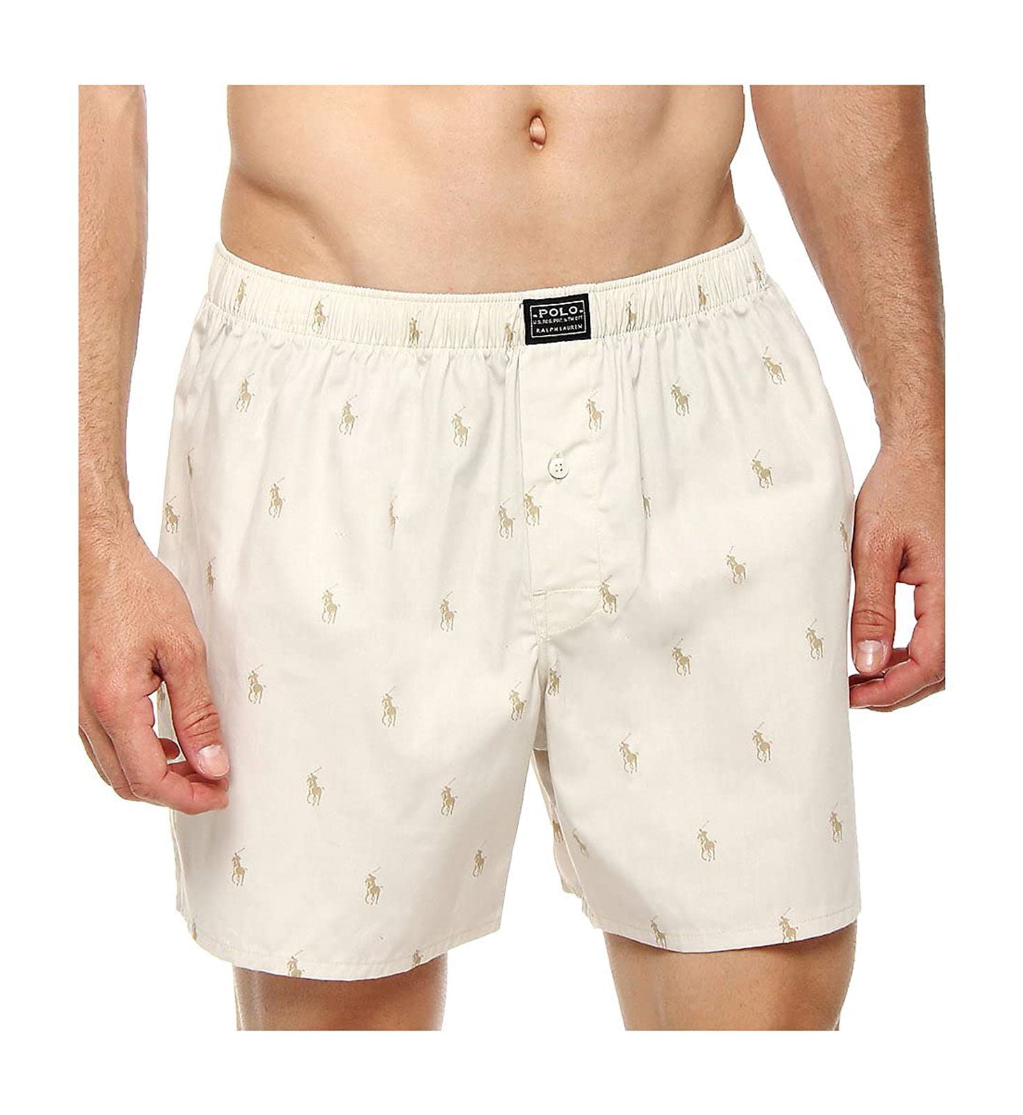 POLO RALPH LAUREN Men's Printed Polo Player 100% Cotton Woven Boxer ...