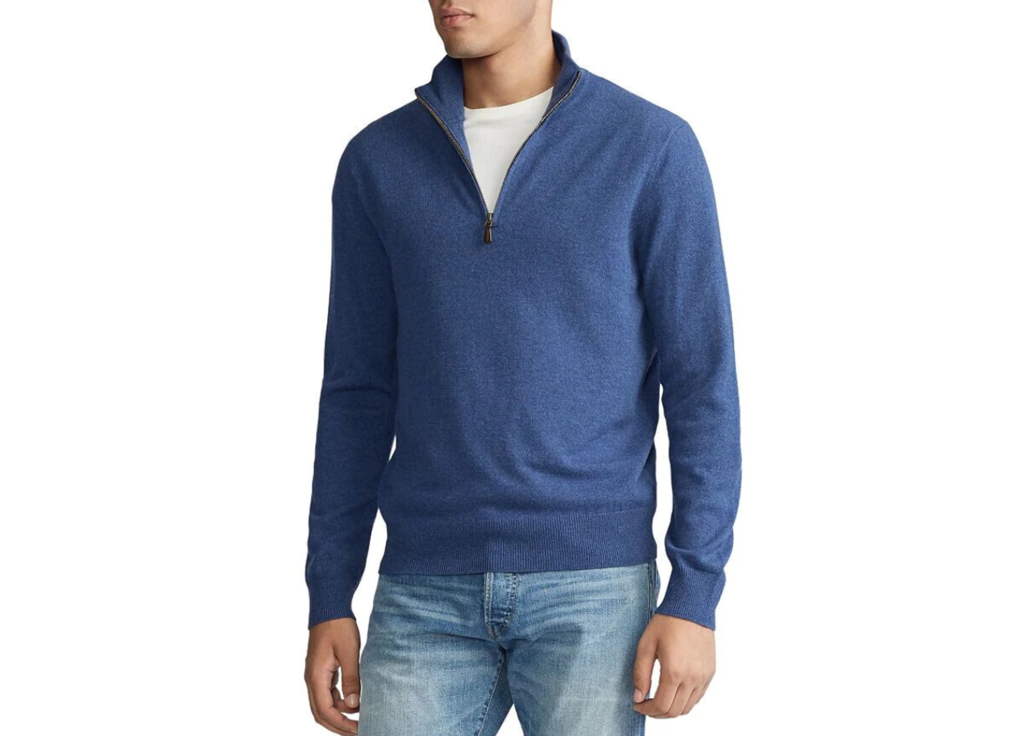 Polo Ralph Lauren Quarter-Zip Wool Sweater - Walmart.com