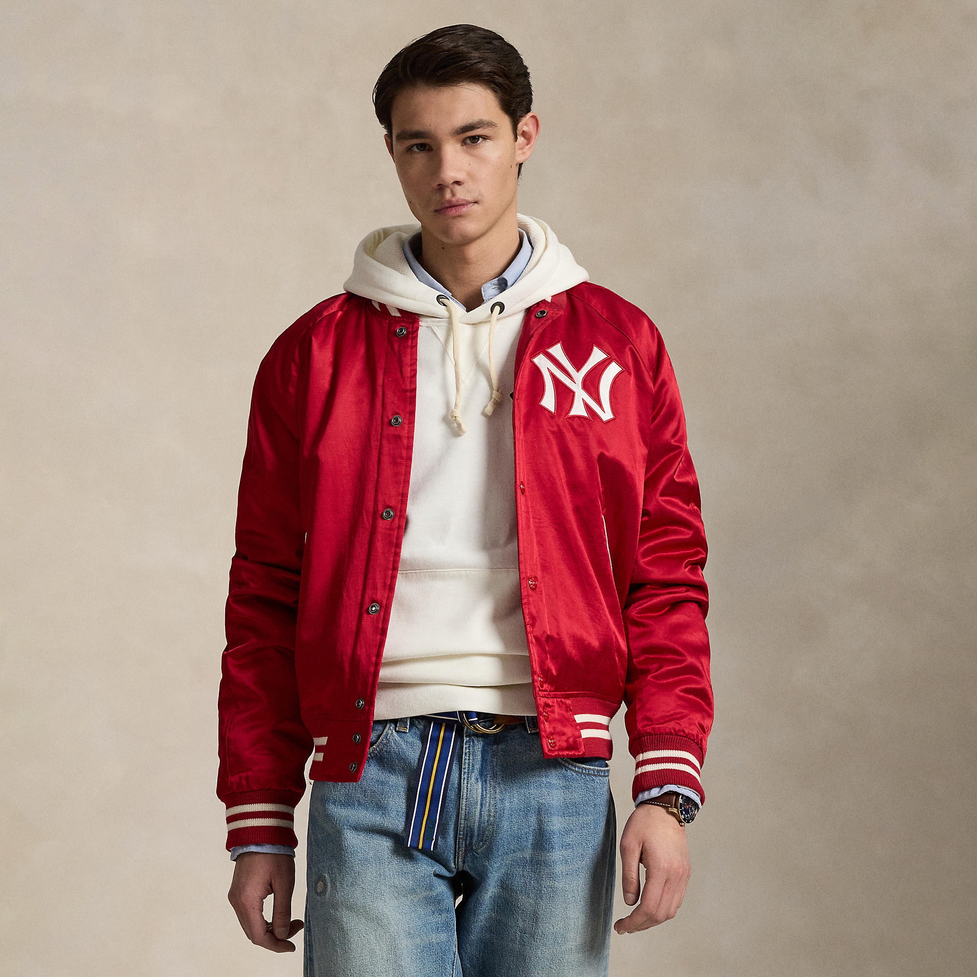 Polo Ralph Lauren Red Yankees Satin Jacket - Walmart.com