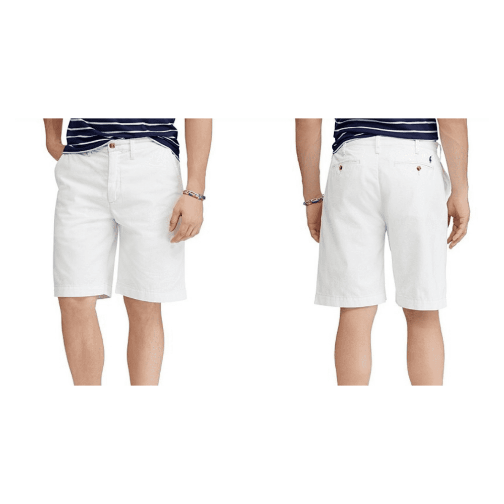 Polo Ralph Lauren Relaxed-Fit Twill 10 Inseam Shorts, White,30 ...