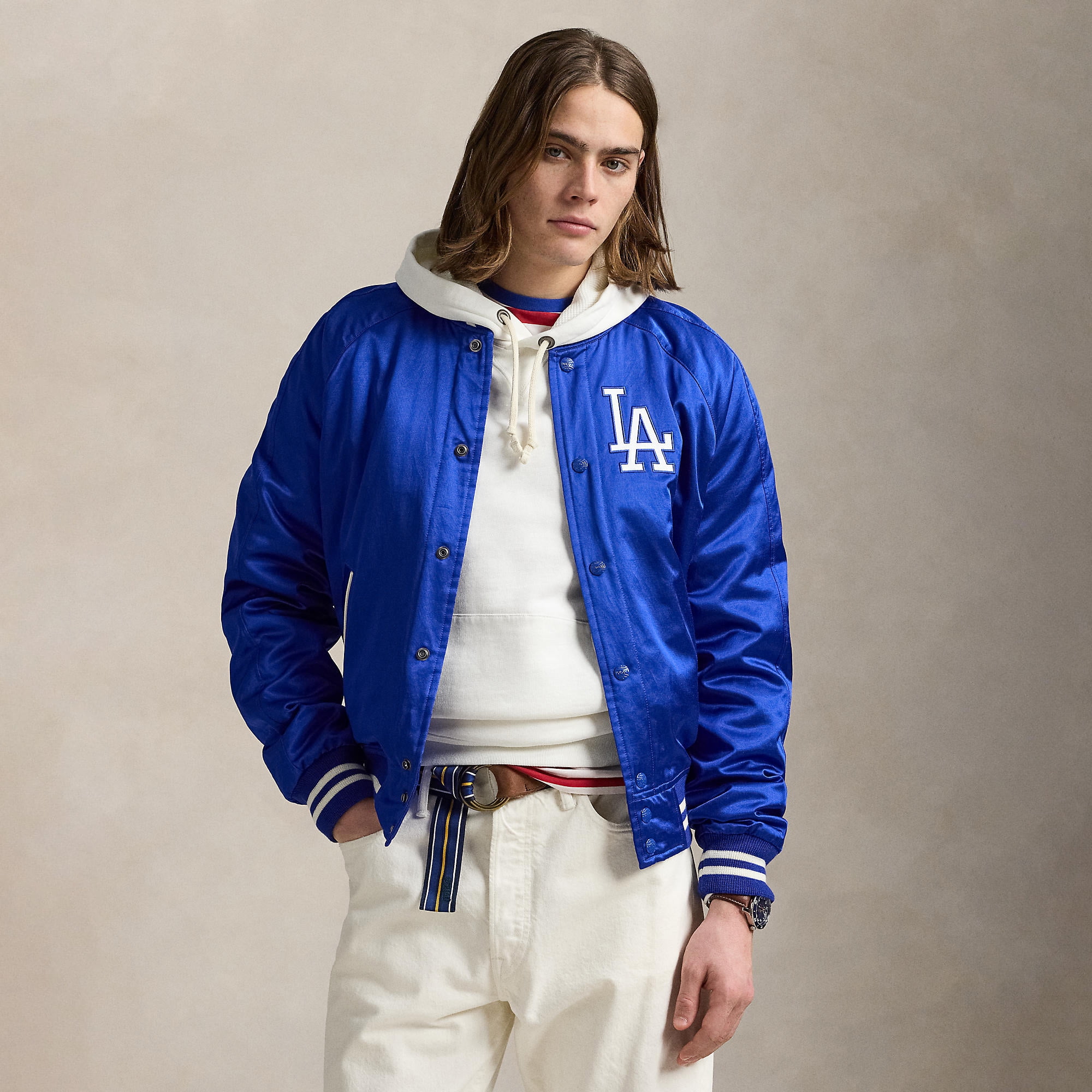 Polo Ralph Lauren Royal Dodgers Satin Jacket - Walmart.com