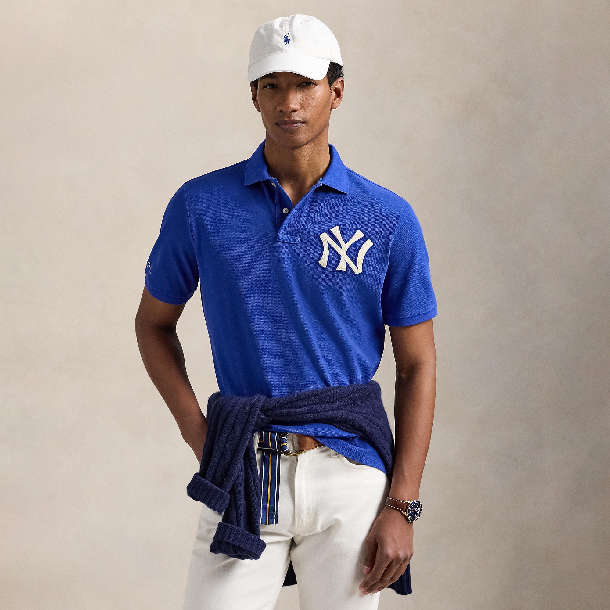 Polo Ralph Lauren Royal Yankees Polo Shirt - Walmart.com