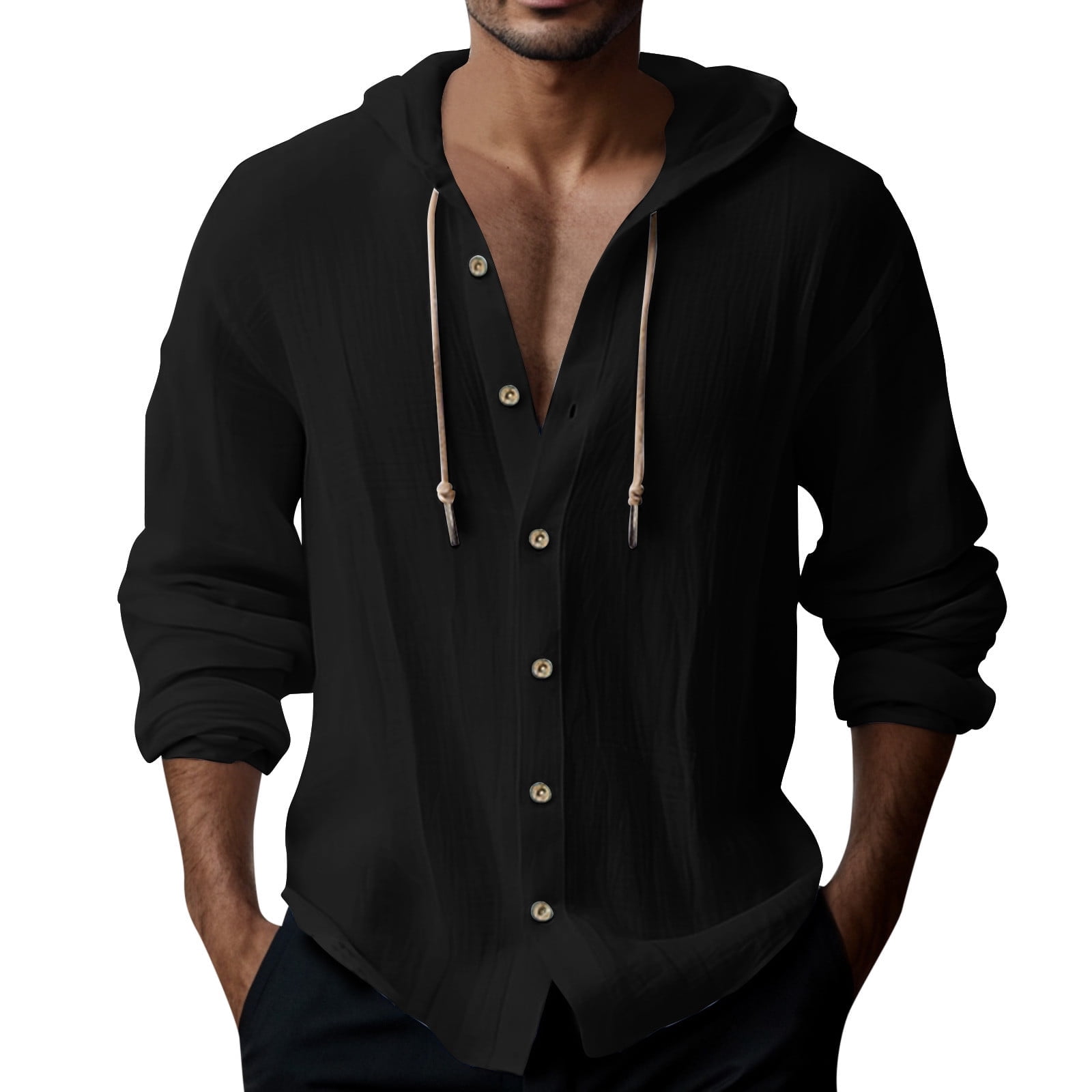 Polo Shirts for Men Shirts Men Casual Long Neck Shirt Light Taupe Mens ...