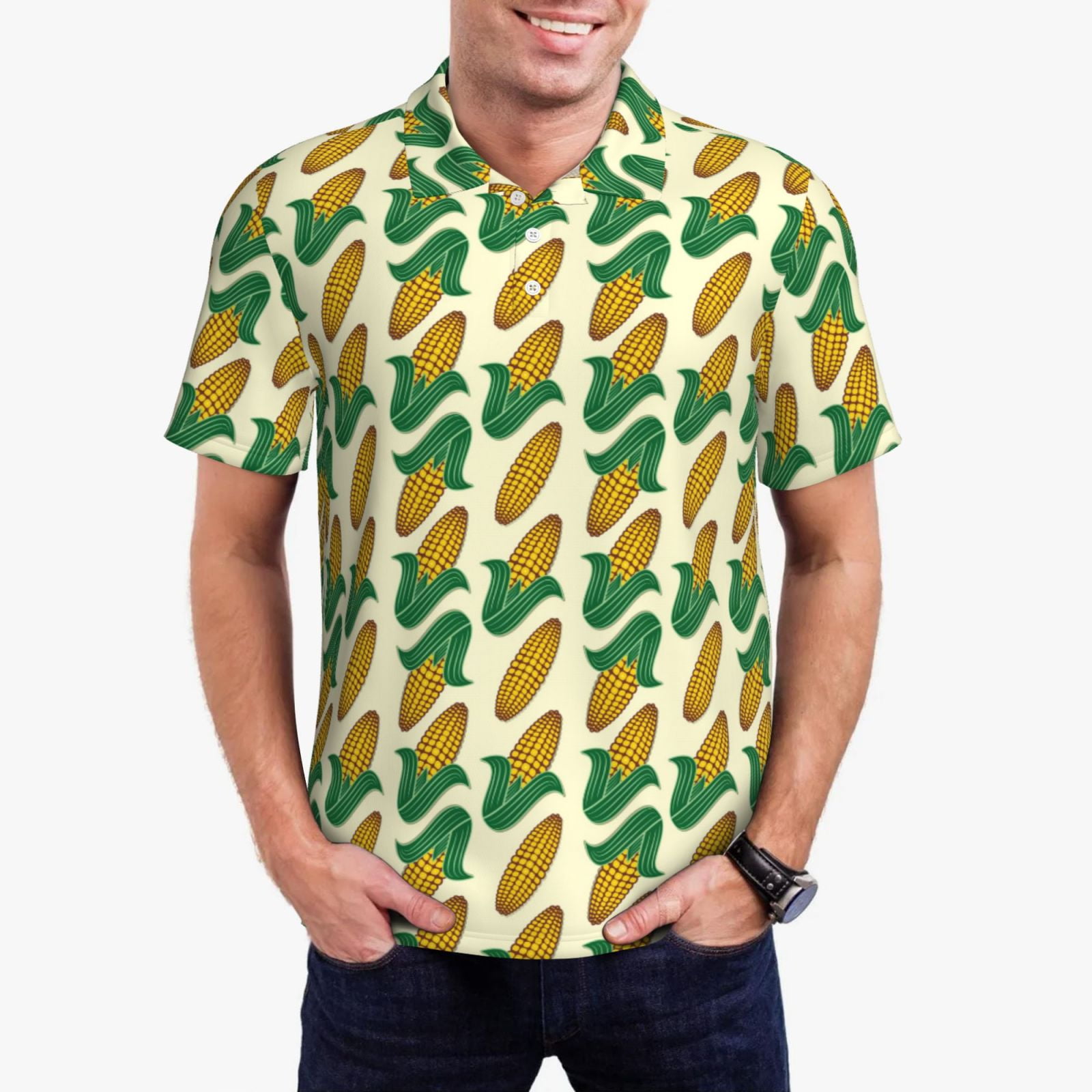Polo Shirts for Men - Corn 8 Soft Comfort Breathable Casual Mens Polo ...