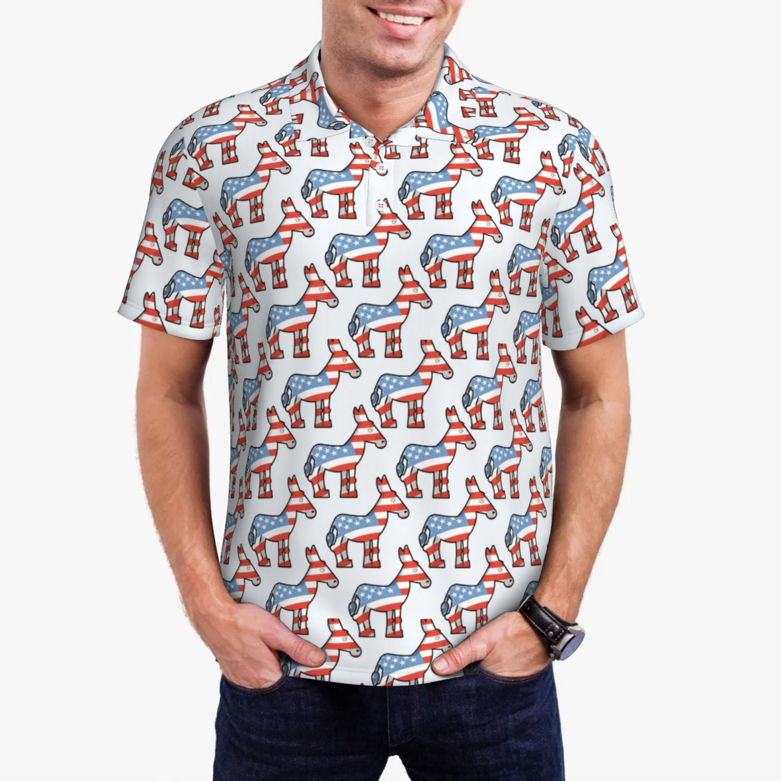 Polo Shirts for Men - Donkey Classic Mens Polo Shirts Casual Short ...