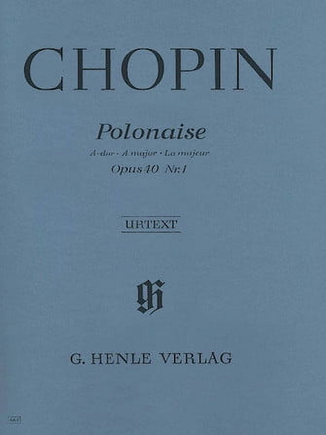 Polonaise in A Major Op. 40 (Militaire) (FrÃ©dÃ©ric Chopin) (Sheet Music/Songbook) - Walmart.com