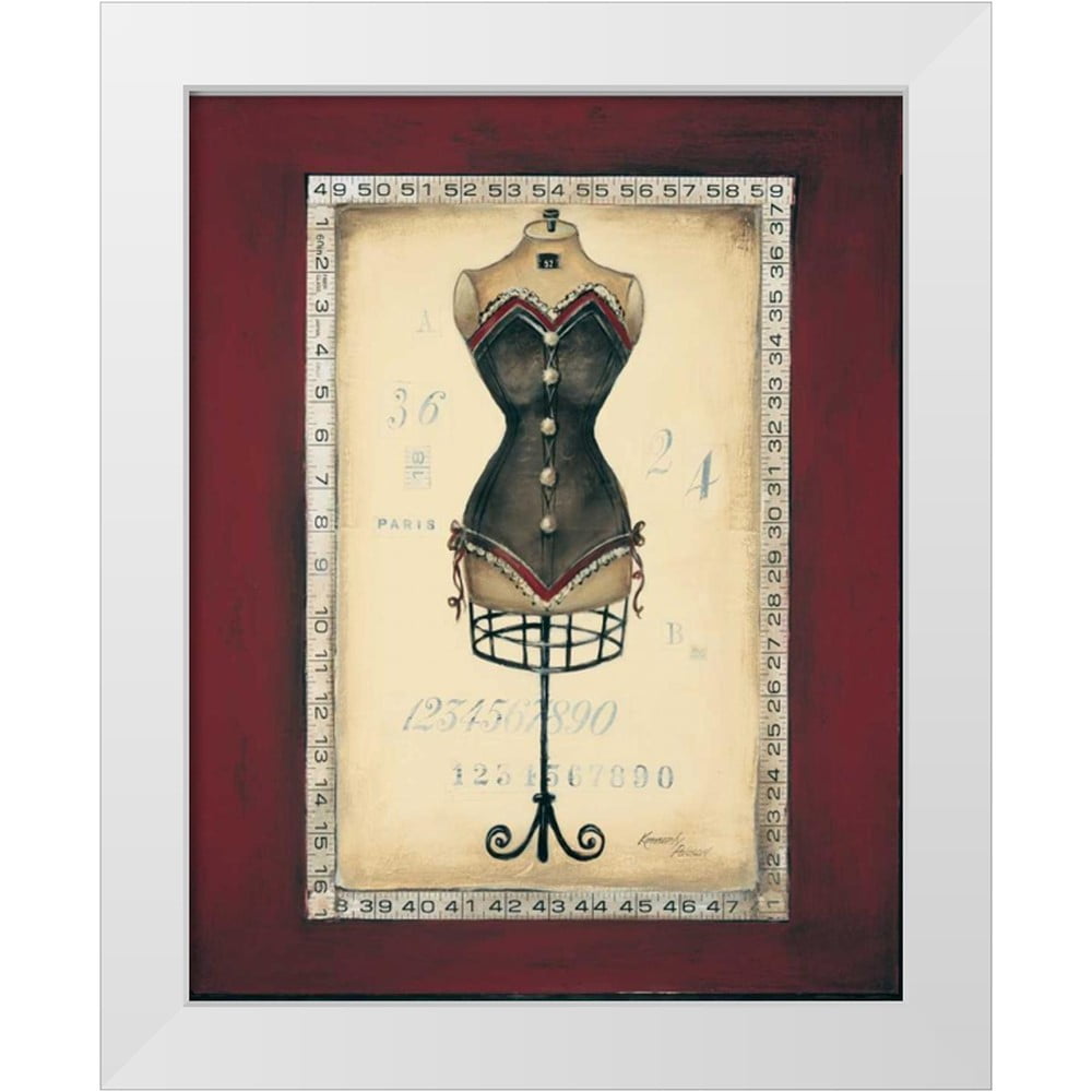 Poloson, Kimberly 12x14 White Modern Wood Framed Museum Art Print ...