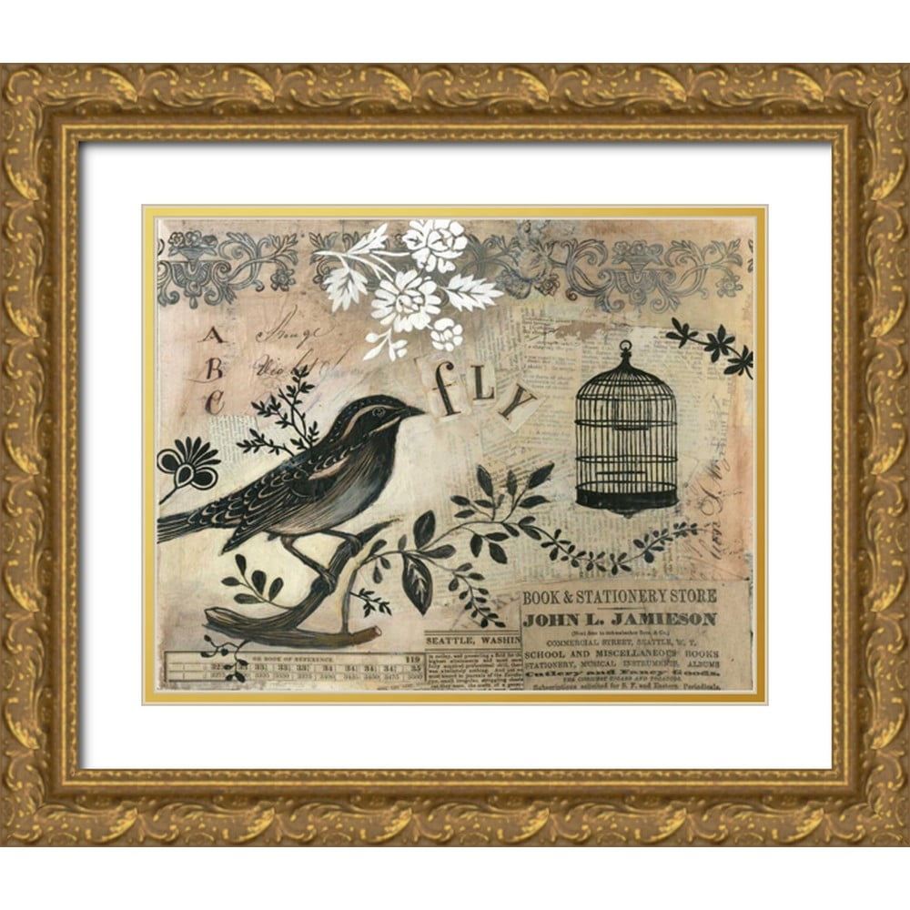 Poloson, Kimberly 14x12 Gold Ornate Wood Framed with Double Matting ...