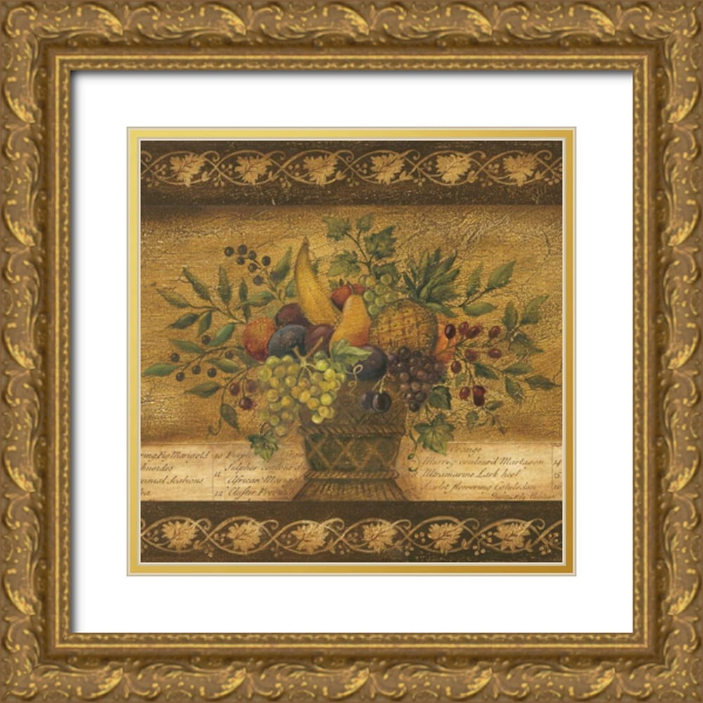 Poloson, Kimberly 26x26 Gold Ornate Wood Framed with Double Matting ...