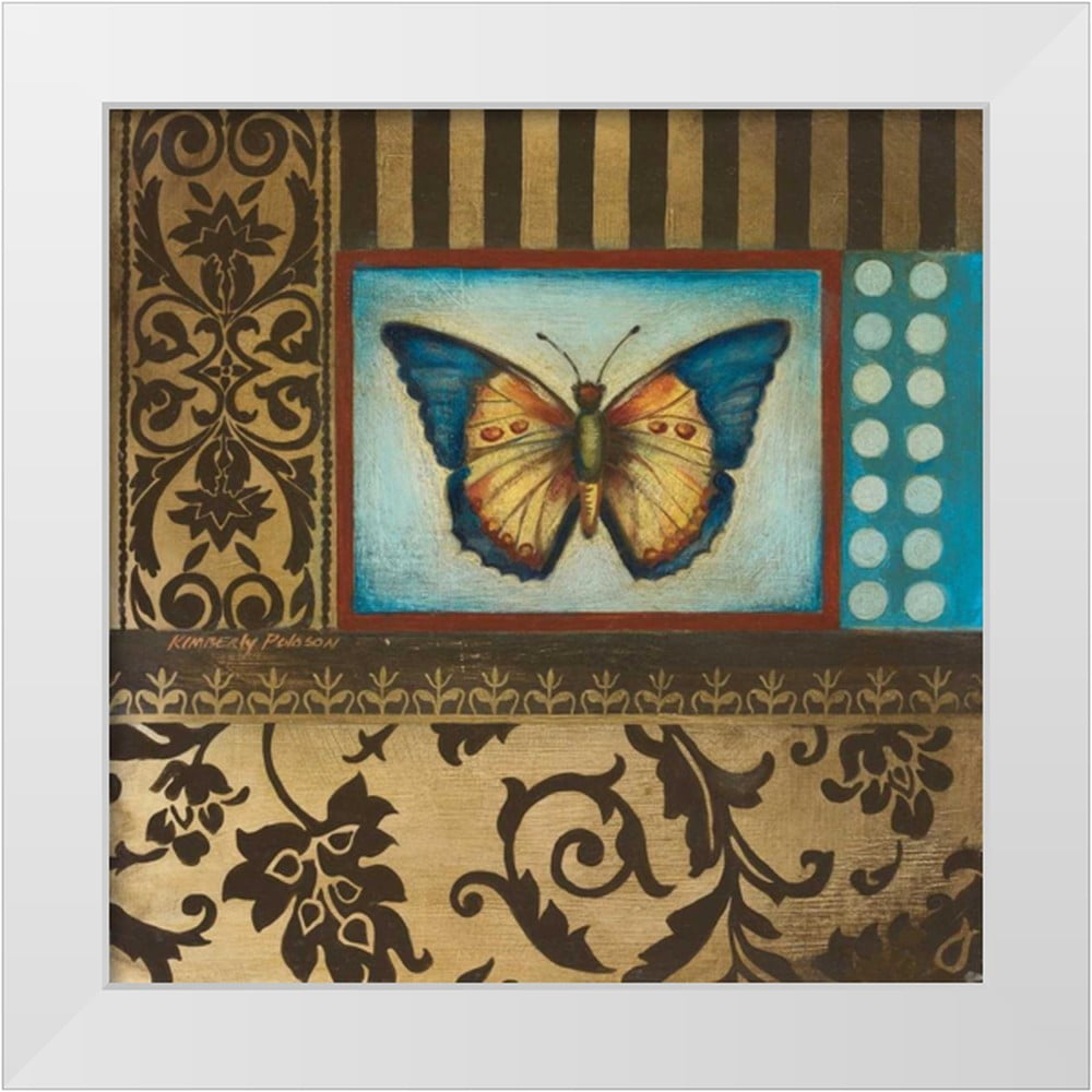 Poloson, Kimberly 26x26 White Modern Wood Framed Museum Art Print ...