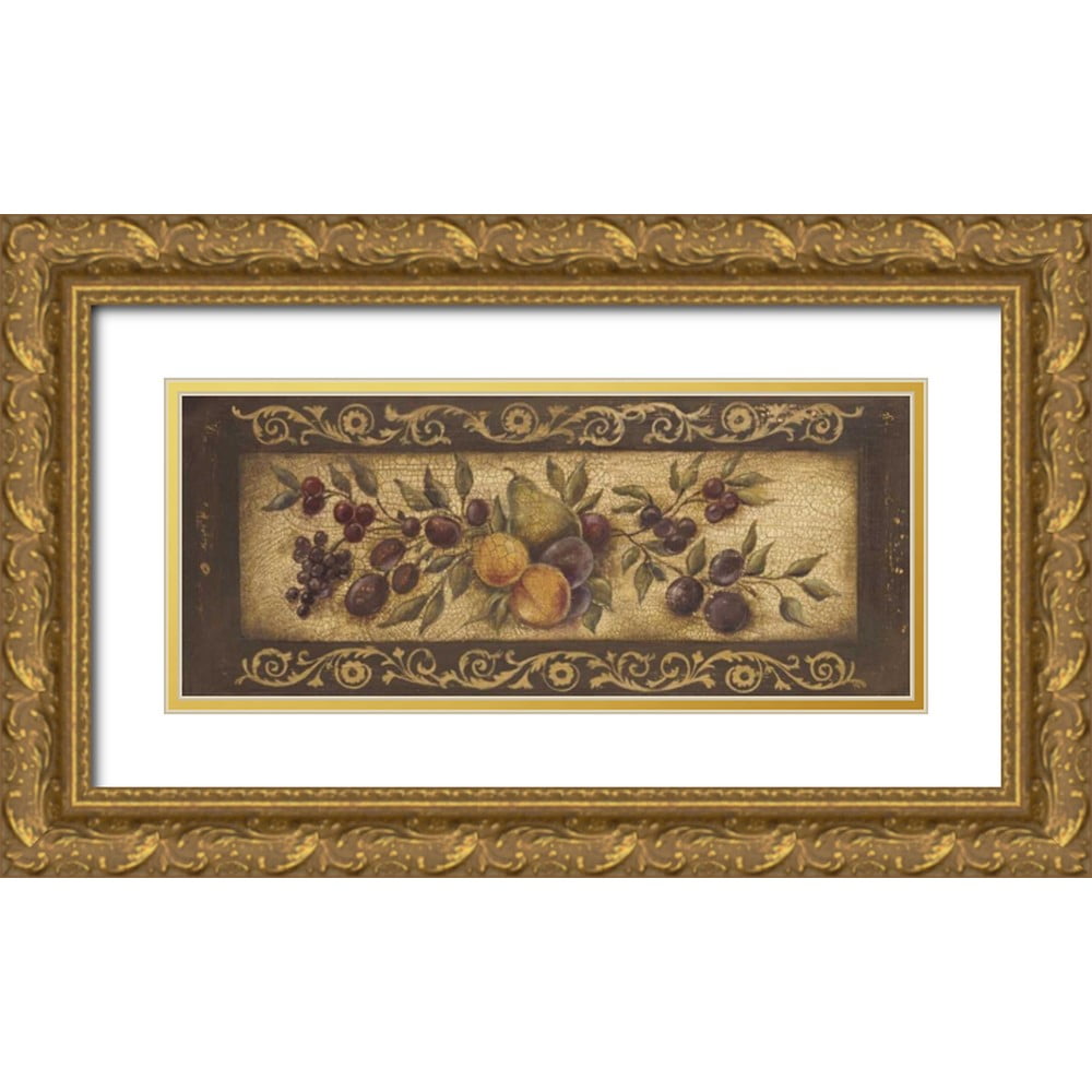 Poloson, Kimberly 32x16 Gold Ornate Wood Framed with Double Matting ...
