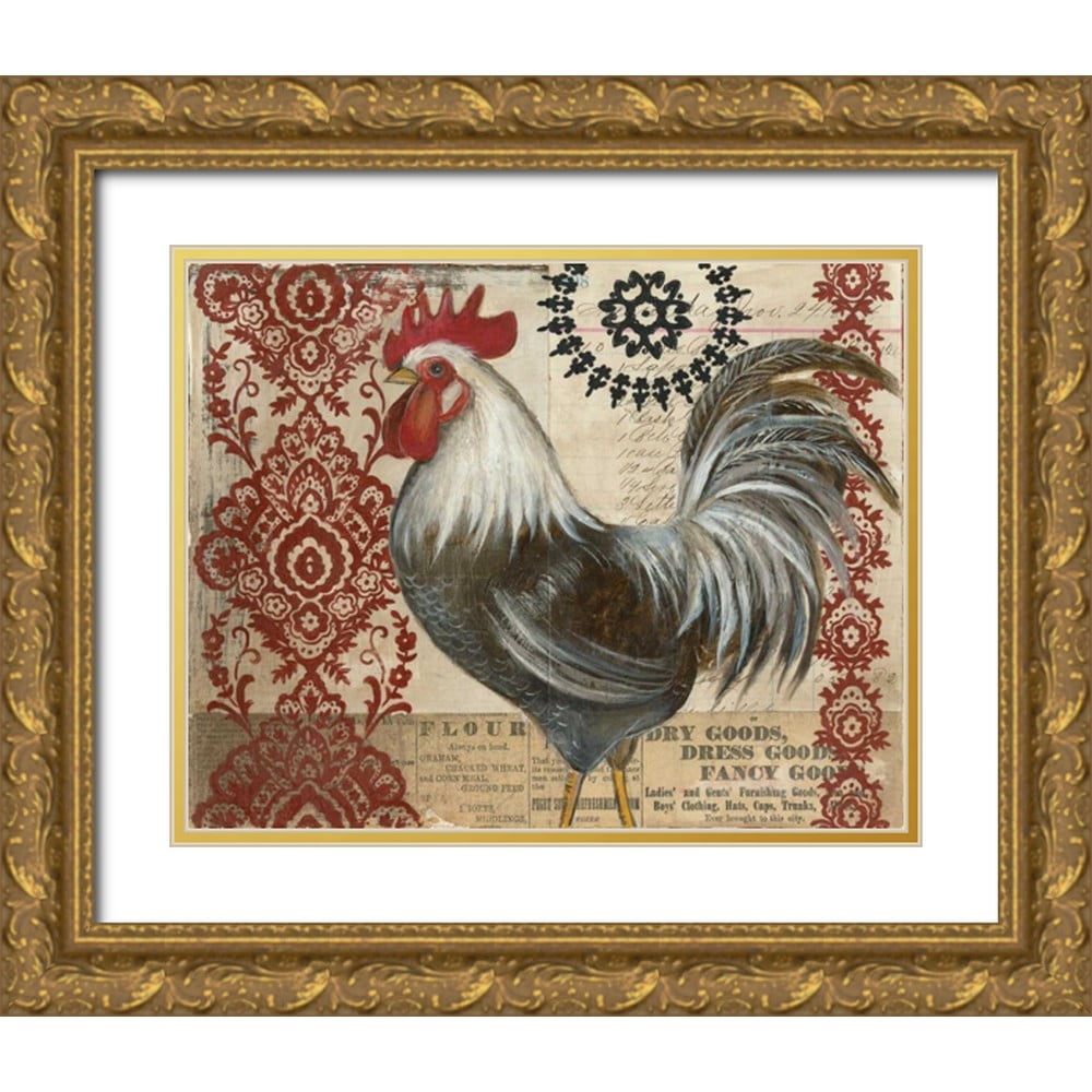 Poloson, Kimberly 32x26 Gold Ornate Wood Framed with Double Matting ...