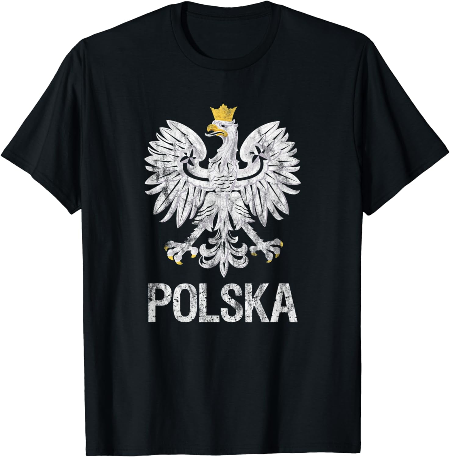 Polska Eagle T Shirt Vintage Style Poland Polish Pride Tee - Walmart.com