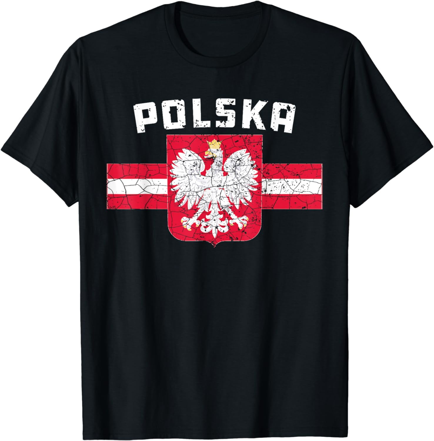 Polska Poland Flag Polish White Eagle Slavic T-Shirt - Walmart.com