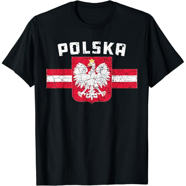 Polska Poland Flag Polish White Eagle Slavic T-Shirt - Walmart.com