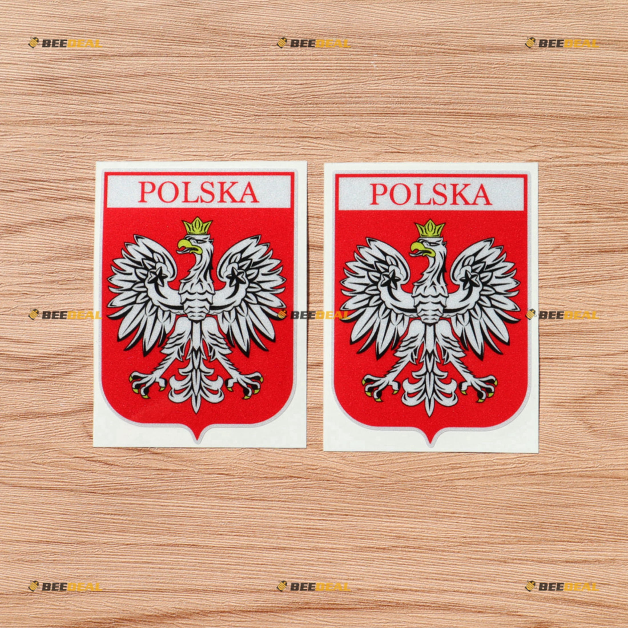 Polska Polish Coat of Arms Eagle Poland Shield Vinyl Decal Sticker Red ...