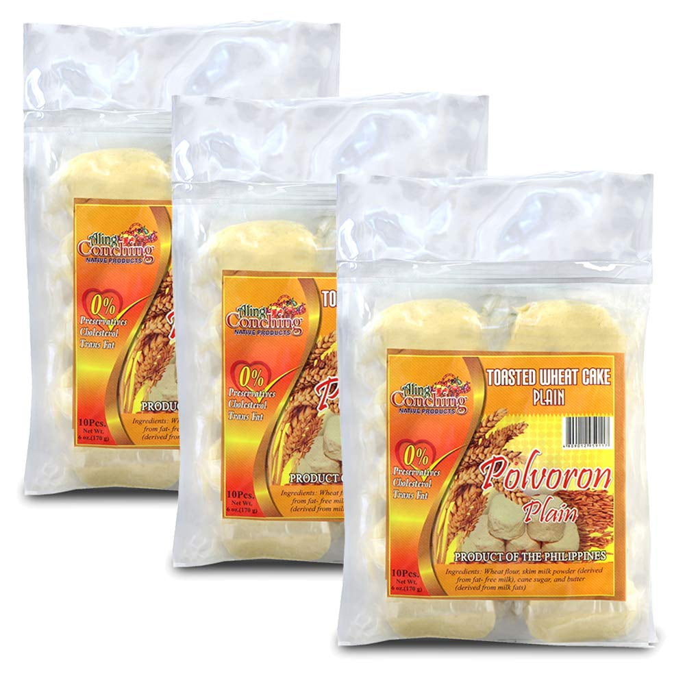 Polvoron Plain, 10 piece, 6 oz (170g) 3 Pack - Walmart.com