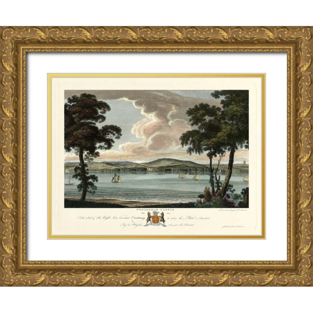 Polwhele, Richard 14x12 Gold Ornate Wood Framed with Double Matting ...