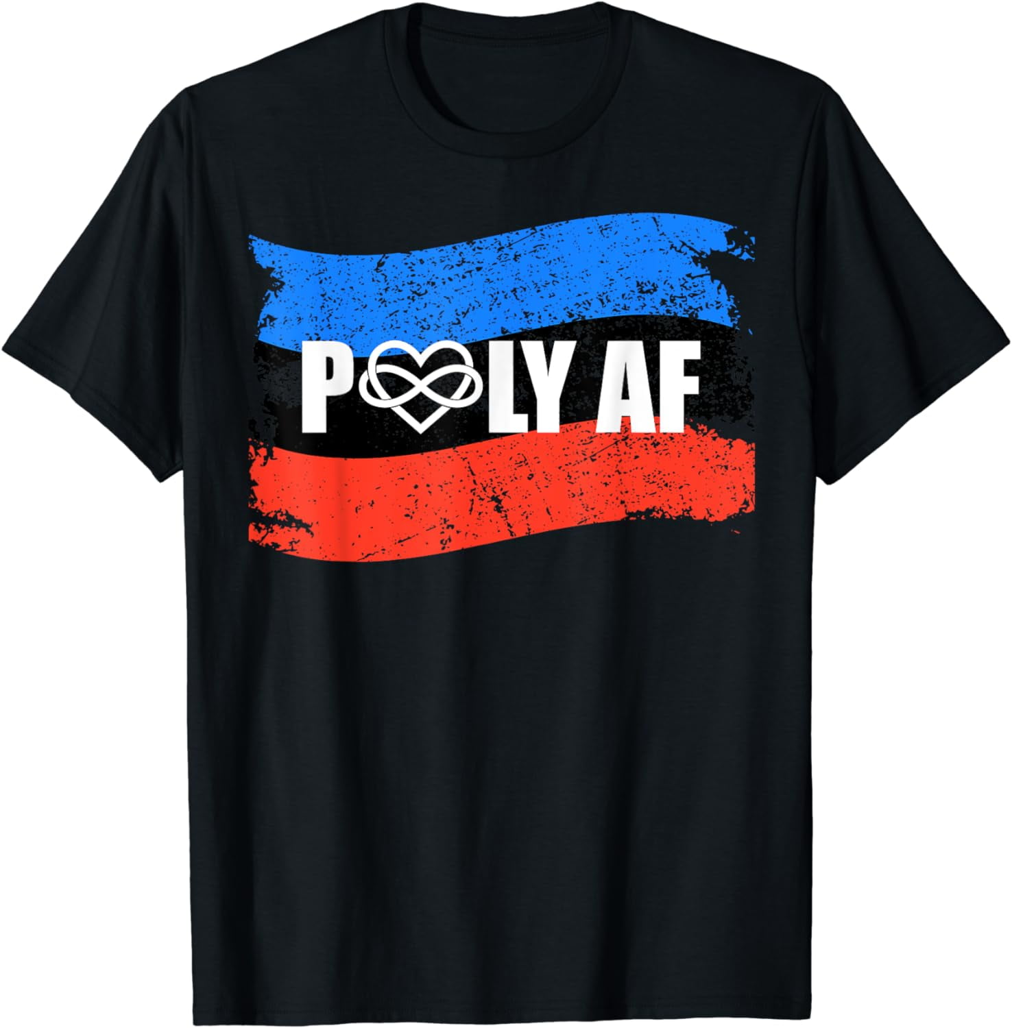Poly Af Polyamorous Flag Polyamory Pride T-Shirt - Walmart.com