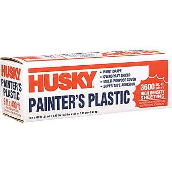 Poly-America 03509H 9' x 400' .31mil High Density Painters Poly Film ...