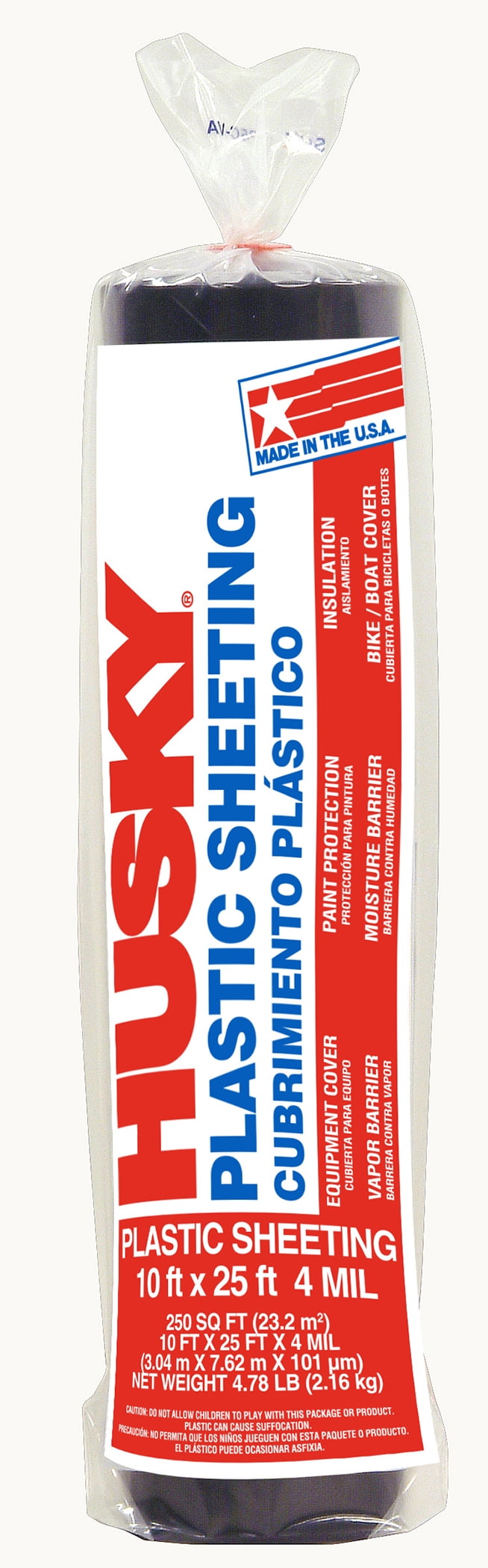 Poly-America Low Density Heavy-Duty Plastic Sheeting, 4mm, Polyethylene ...