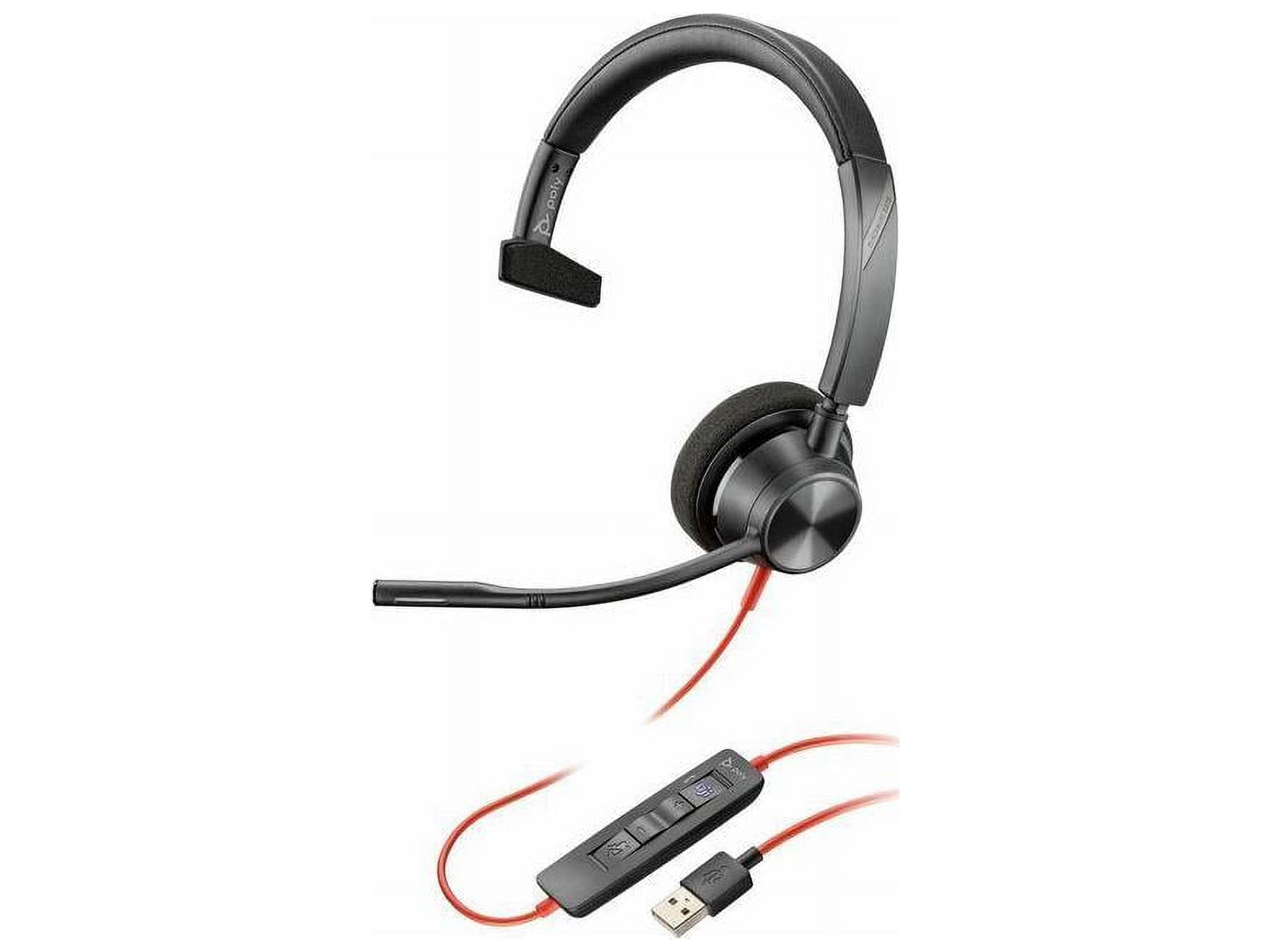 Poly Blackwire 3310 Microsoft Teams Certified USB-A Headset TAA ...