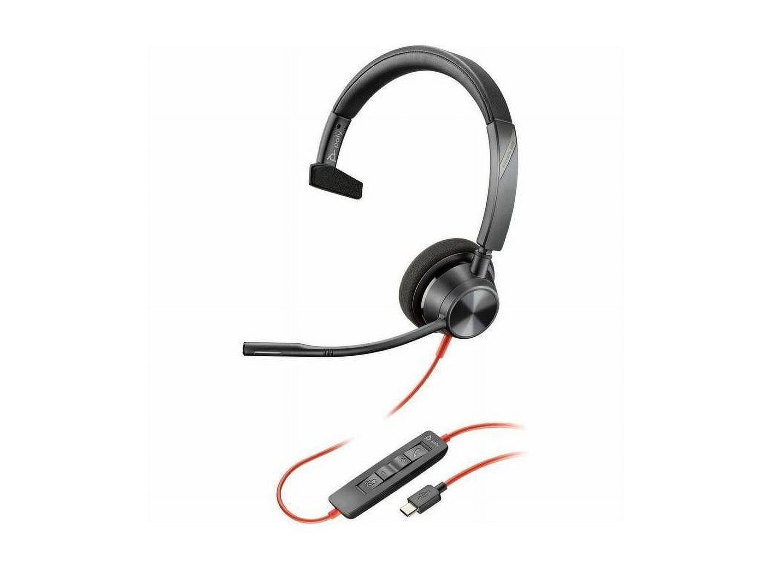 Poly Blackwire 3310 Monaural USB-C Headset Plus Adapter 8X215AA ...