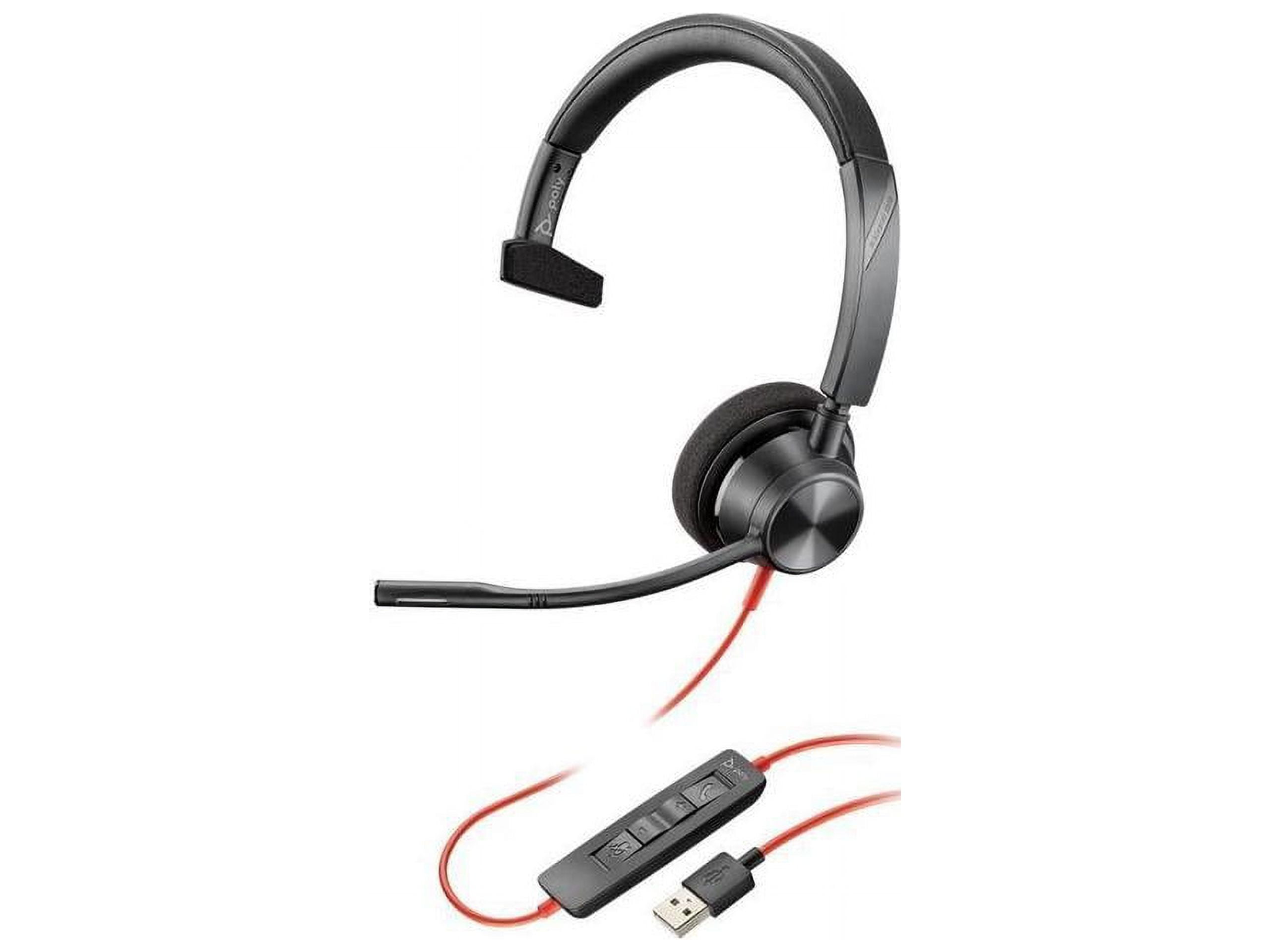 Poly - Blackwire 3310 - Wired, Single Ear (Mono) Headset (Plantronics ...